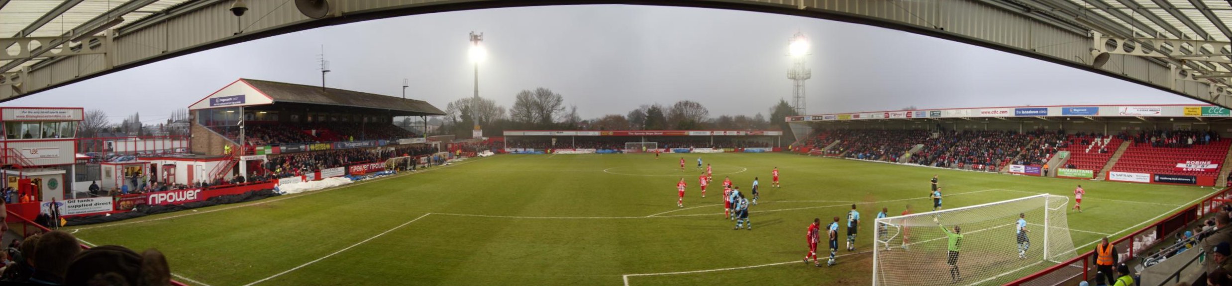 Cheltenham Town (Whaddon Road) - Dan and the 92
